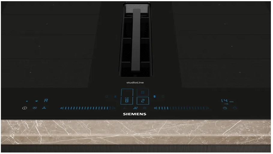 Induktionskogeplade med indbygget emfang 80 cm - Siemens iQ700 - EX877NX68E