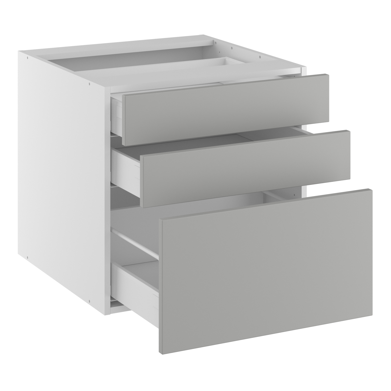 Lavt underskab med 3 skuffer