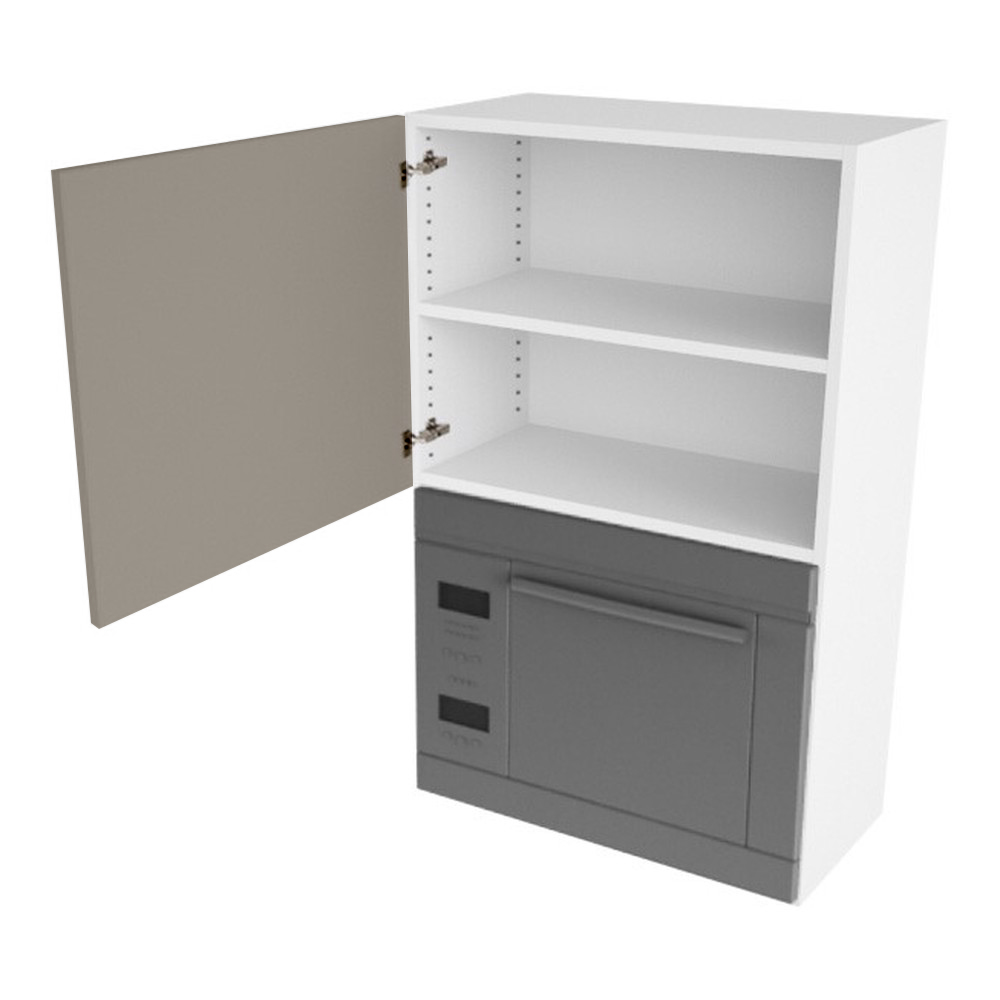 Overskab, t/microovn, 444mm låge, blændfront 96mm, hul: 426mm. H:896 B ...